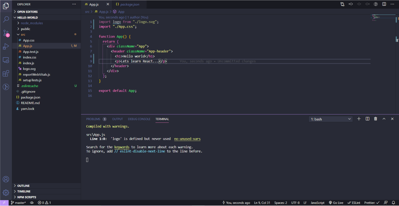 How to Install & Setup React App on Ubuntu?