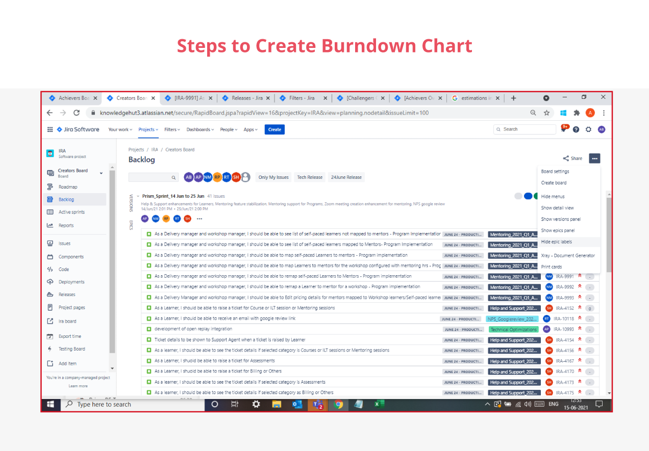 Learn Burndown Charts With Jira Software