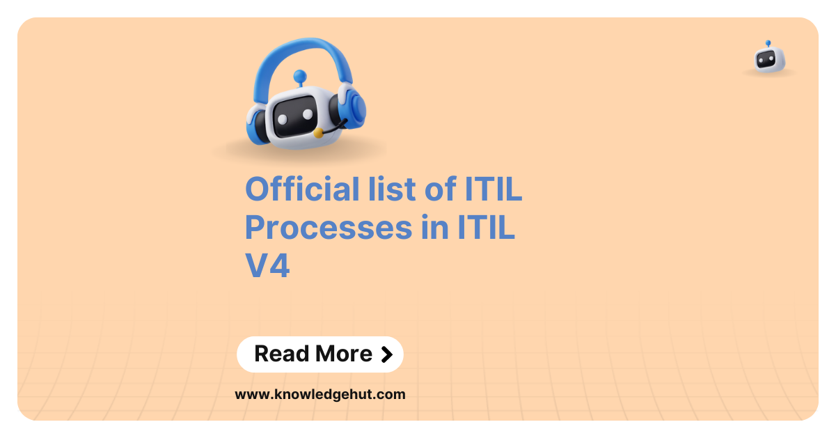 ITIL Processes and Practices in ITIL V4
