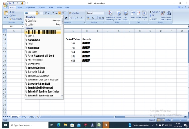 Barcode Font for Excel: Steps, Uses & Installation Guide